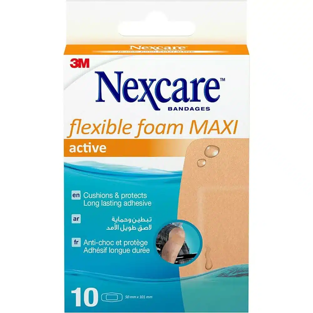 NEXCARE FLEXIBLE FOAM MAXI 10S - Al Thiqa Pharmacy