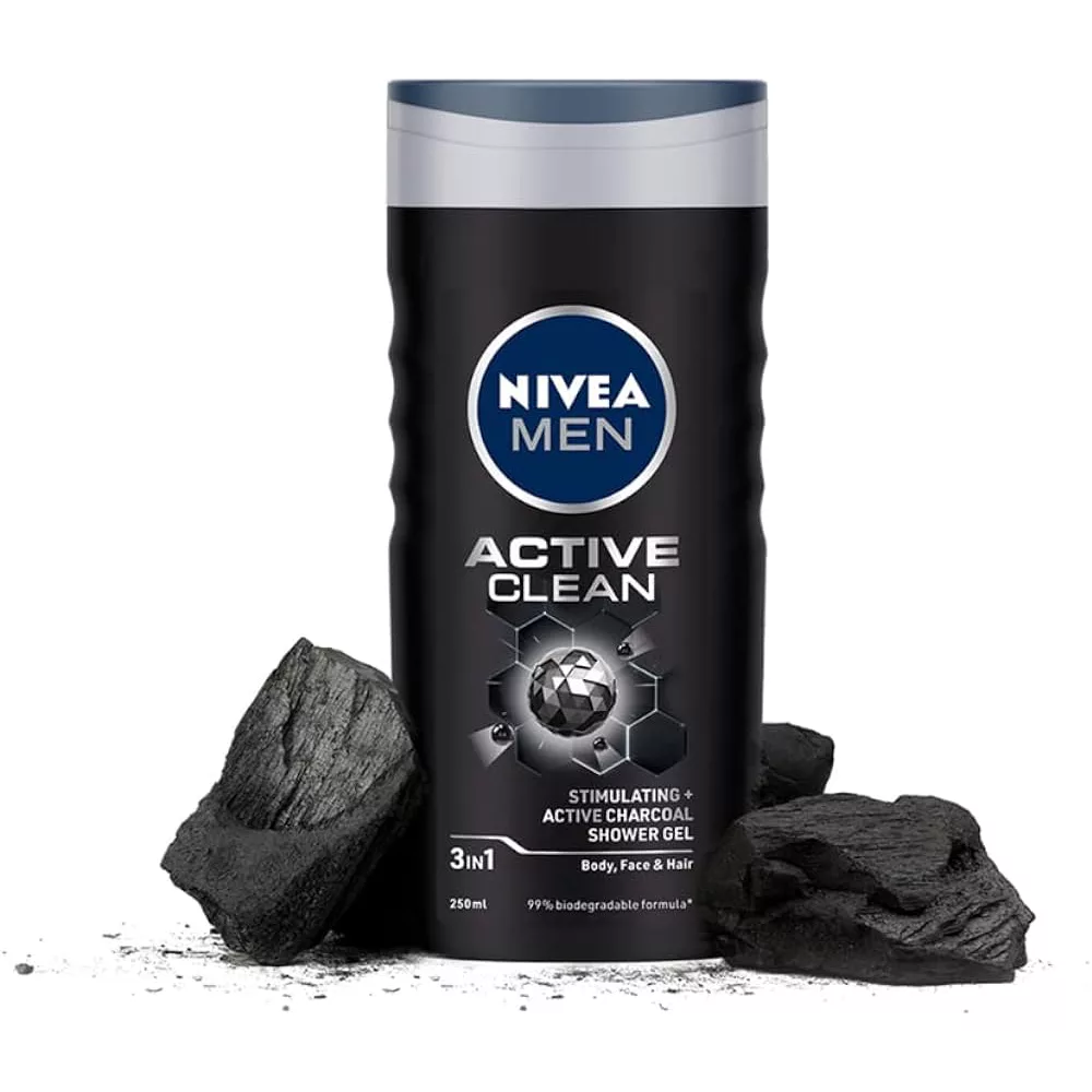 NIVEA MEN ACTIVE CLEAN SHOWER GEL 250ML - Al Thiqa Pharmacy