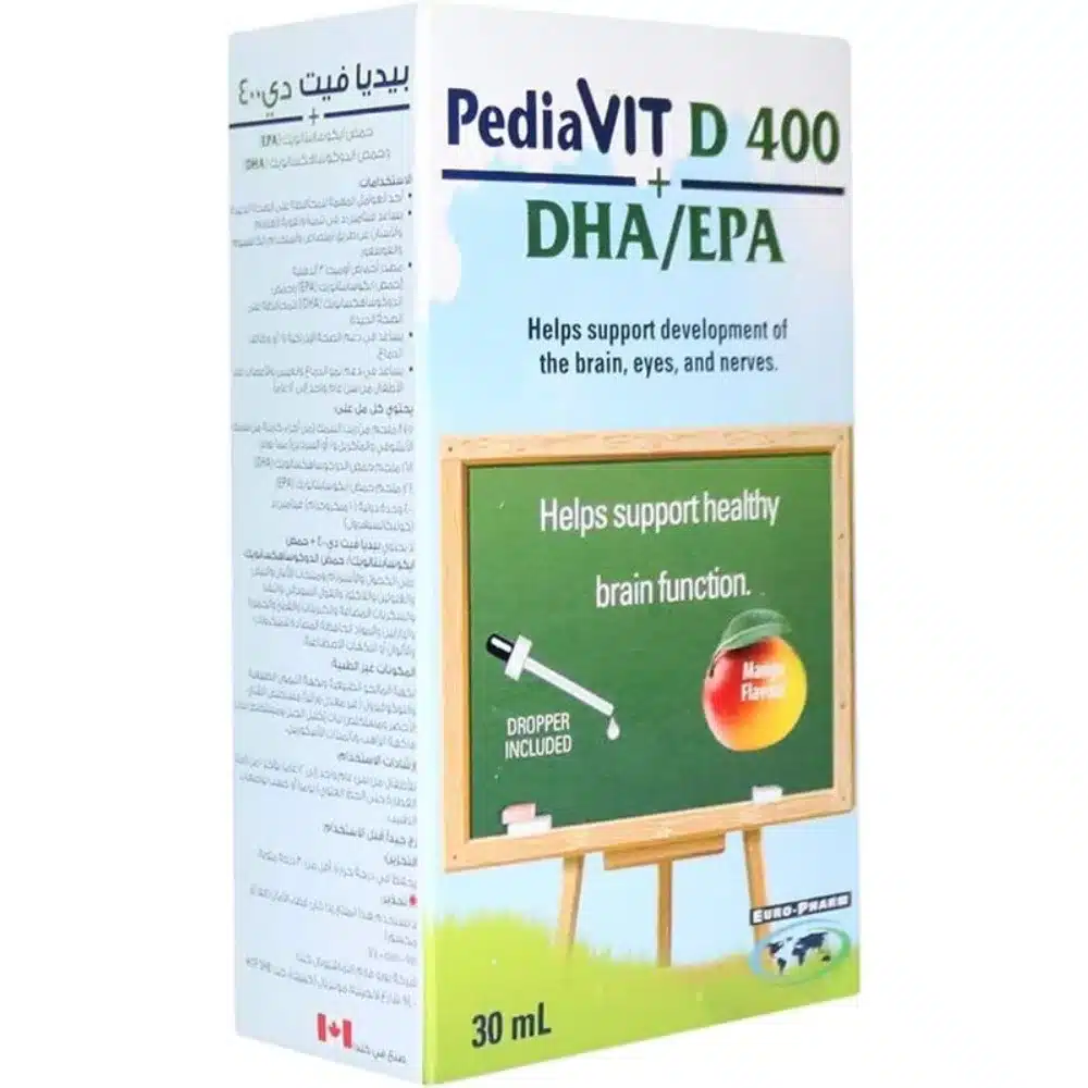 PEDIAVIT D 400+DHA/EPA 30 ML BOTTLE ORAL DROPS - Al Thiqa Pharmacy