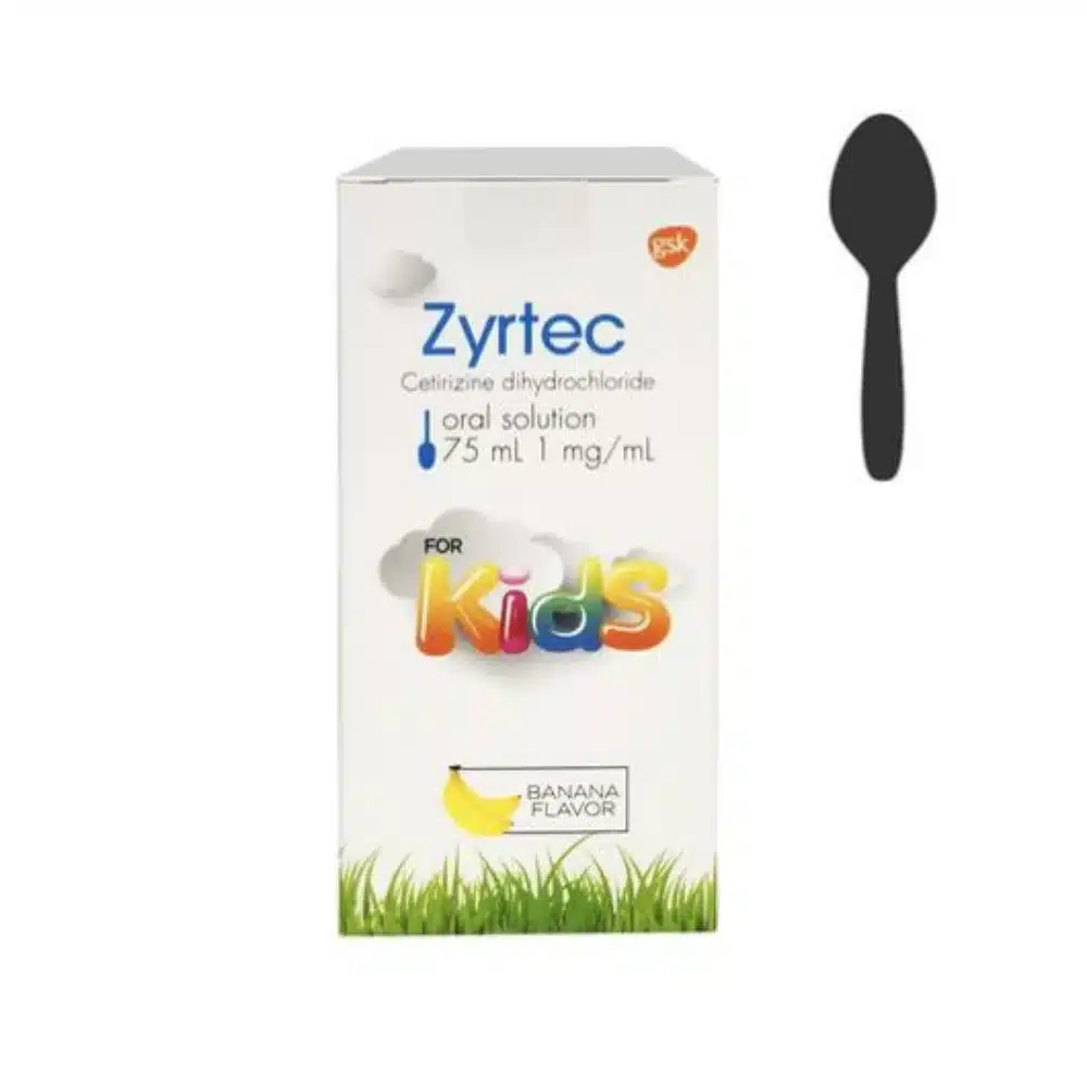 ZYRTEC 1MG/ML 75ML ORAL SOLUTION - Al Thiqa Pharmacy