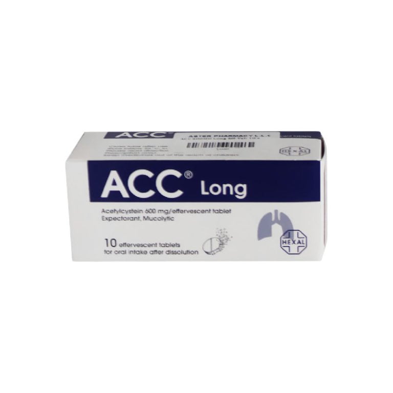 ACC LONG 600MG EFFERVESCENT TABS 10S - Al Thiqa Pharmacy