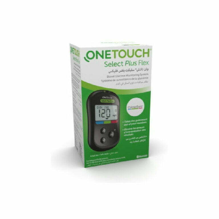 ONE TOUCH SELECT PLUS FLEX METER X 2STRIPS - Al Thiqa Pharmacy