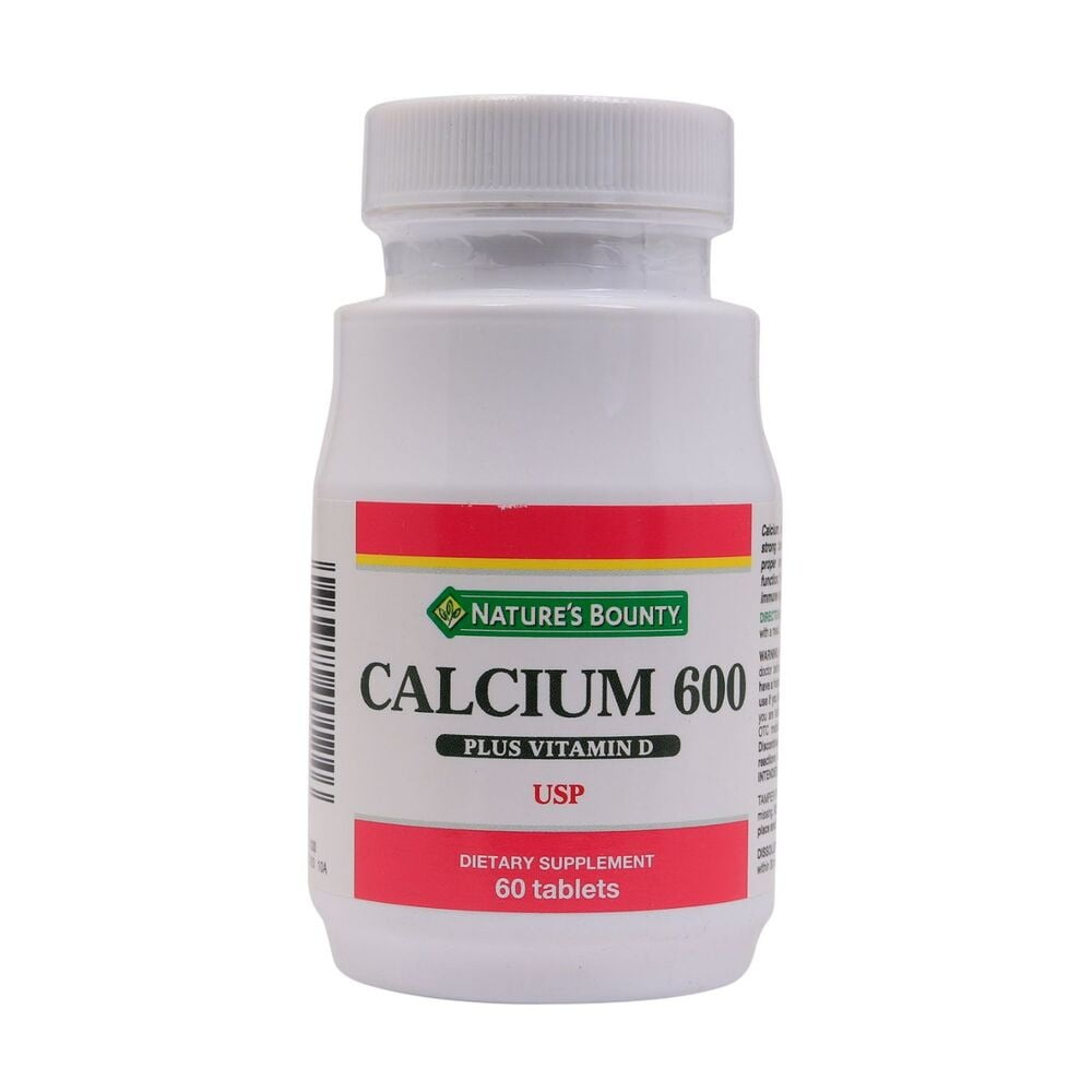 Nature's Bounty Calcium 600 Plus Vitamin D 60 Tablets - Al Thiqa Pharmacy
