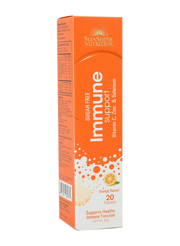 Sunshine Immune Support Effervescent Tablets with Vitamin C, Zinc ...