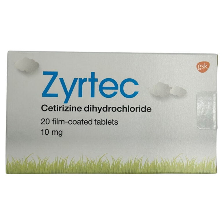 Zyrtec 10mg 20 Tablets – Fast Allergy Relief