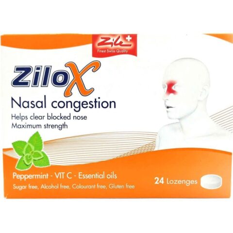 Zilox Nasal Congestion Lozenges - Al Thiqa Pharmacy