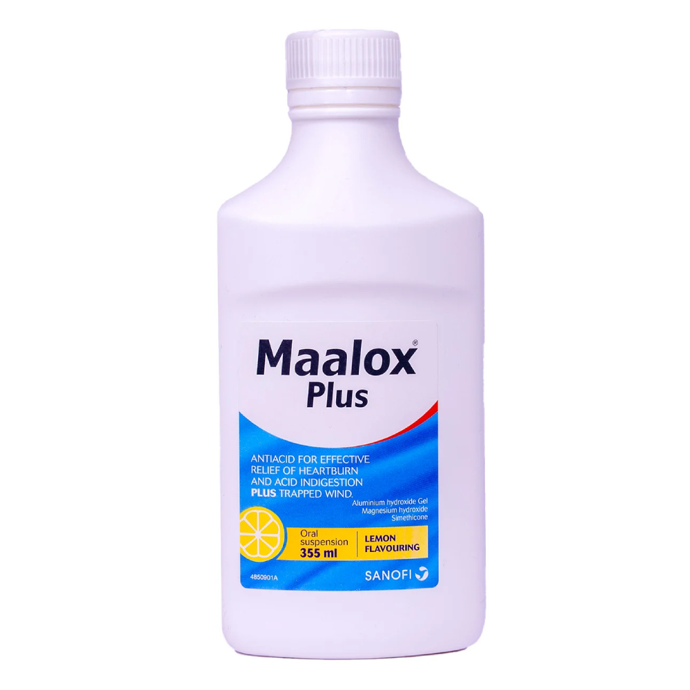 MAALOX PLUS SUSPENSION 355 ML - Al Thiqa Pharmacy MAALOX PLUS SUSPENSION 355 ML - Al Thiqa Pharmacy