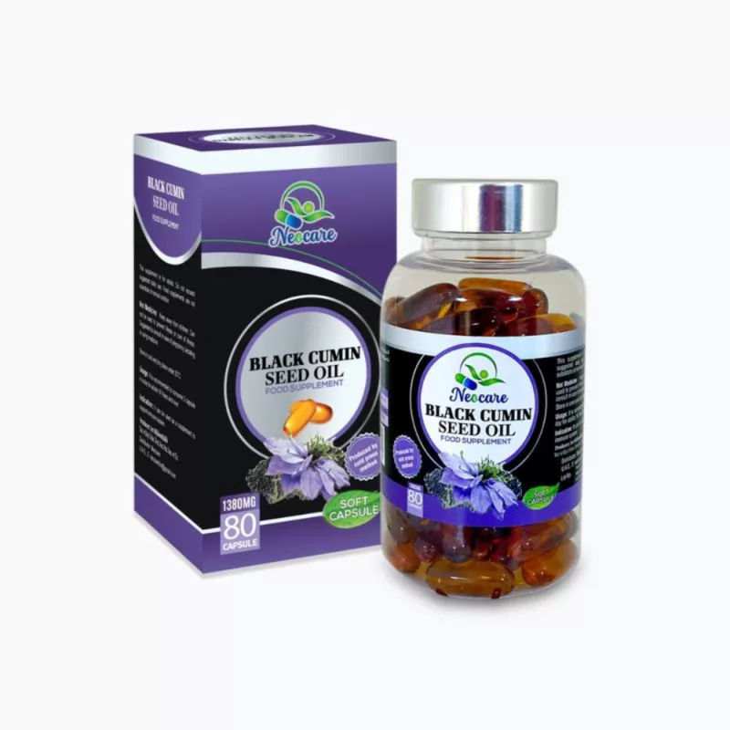 NEOCARE BLACK CUMIN 1380MG CAPS 80'S - Al Thiqa Pharmacy